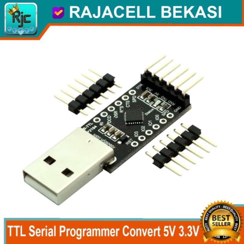Promo CP2104 USB TO TTL SERIAL PROGRAMMER CONVERT 5V 3.3V WITH DTR ...