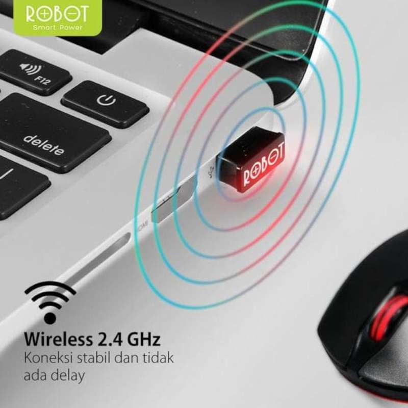 Jual Robot M310 Mouse Wireless Silent Click Office Original Bergaransi ...