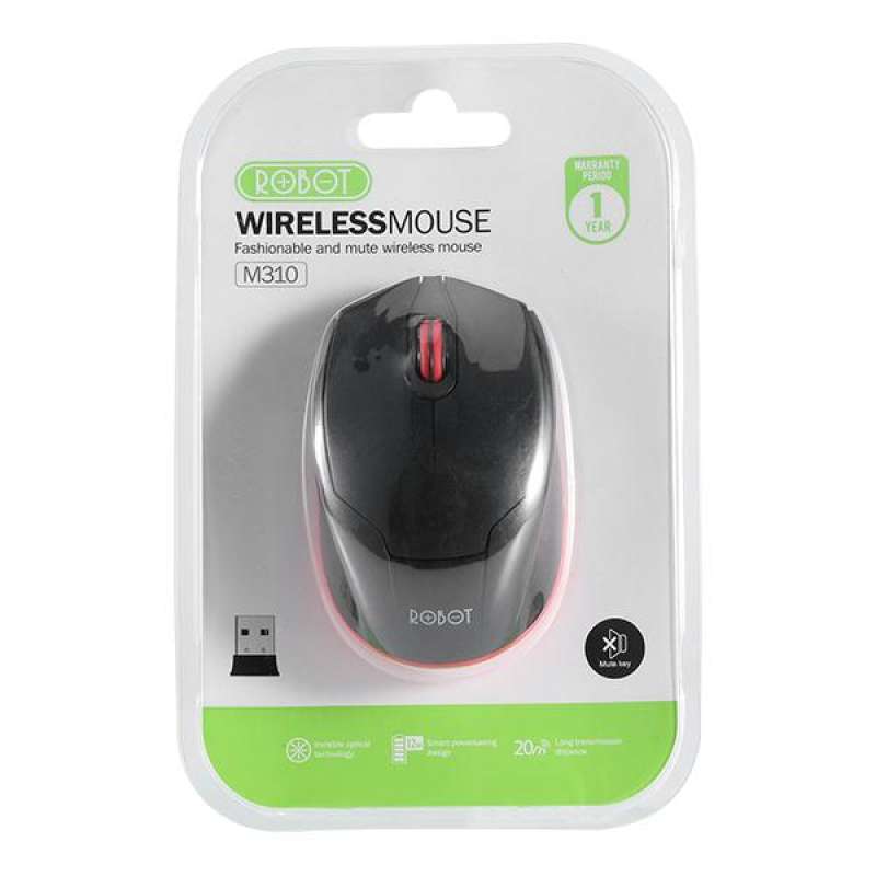 Jual Robot M310 Mouse Wireless Silent Click Office Original Bergaransi ...