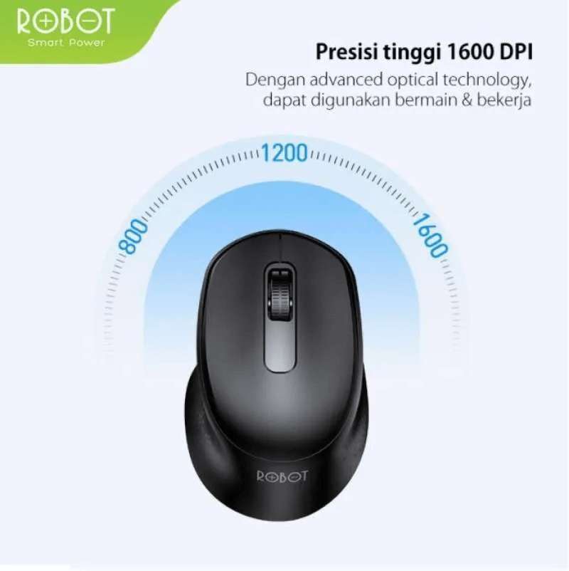 Jual Robot M312 Mouse Wireless Silent Click Office Original Bergaransi ...