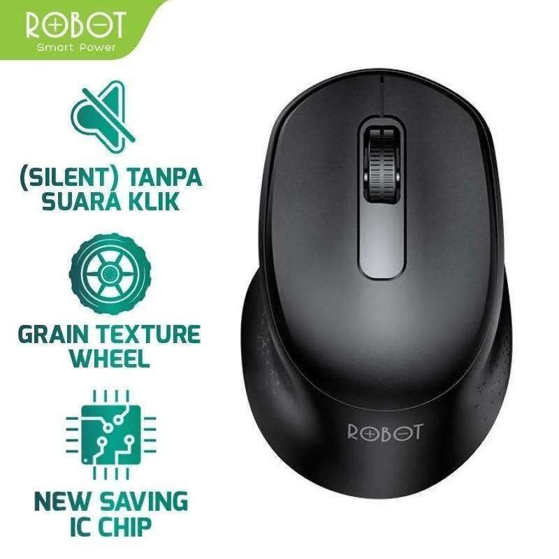 Jual Robot M312 Mouse Wireless Silent Click Office Original Bergaransi ...