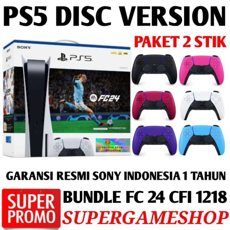 Promo PS5 CONSOLE DISC VERSION BUNDLE FC24 PS5 BUNDLE FC 24 EA SPORTS ...