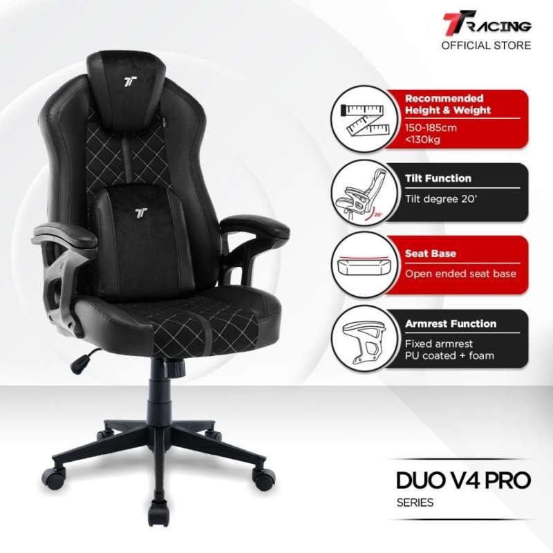 Promo TTRacing Duo V4 Pro Gaming Chair - Black Diskon 23% di Seller TTRacing Indonesia Official ...