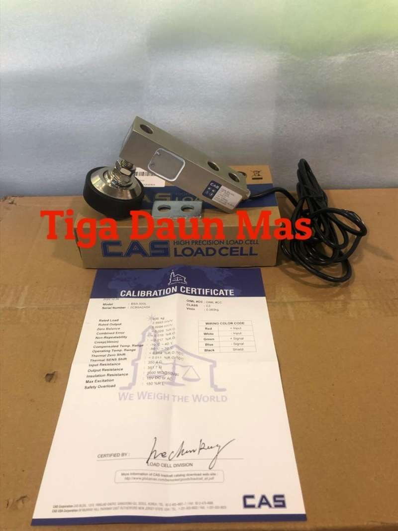 Jual Cas Load Cell Shear Beam BSA 5 Ton / Load Cell CAS BSA 5 Ton di ...