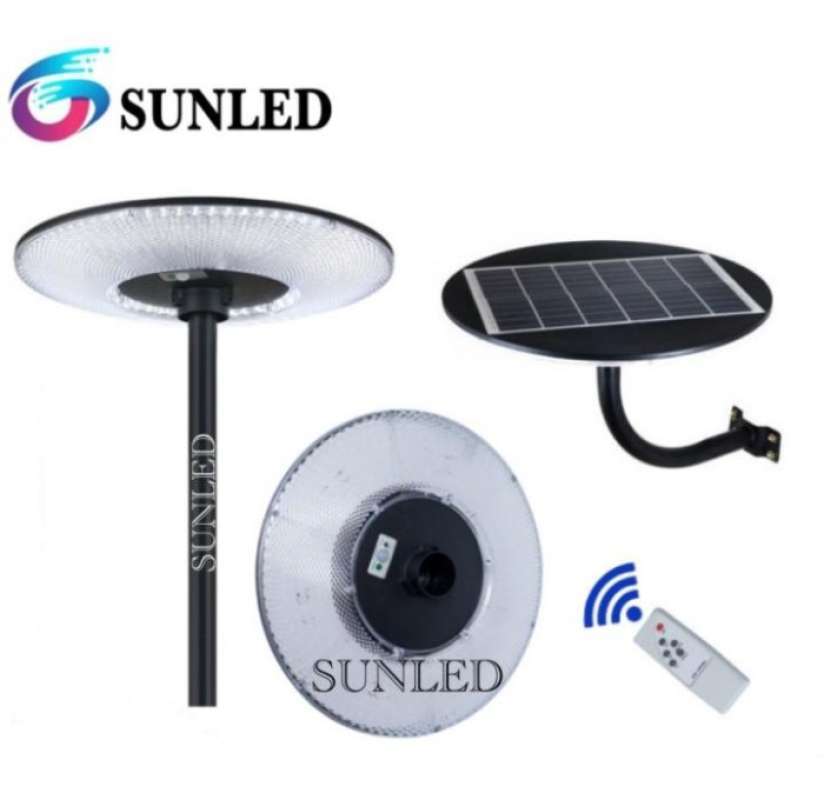 Promo Lampu Taman Solar Panel Led Lampu Pju Solar W Remot Sunled Diskon Di Seller
