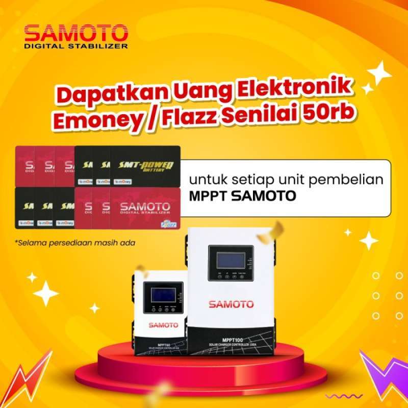 Promo SOLAR CHARGER SAMOTO MPPT 100A PANEL SURYA Diskon 23% di Seller ...