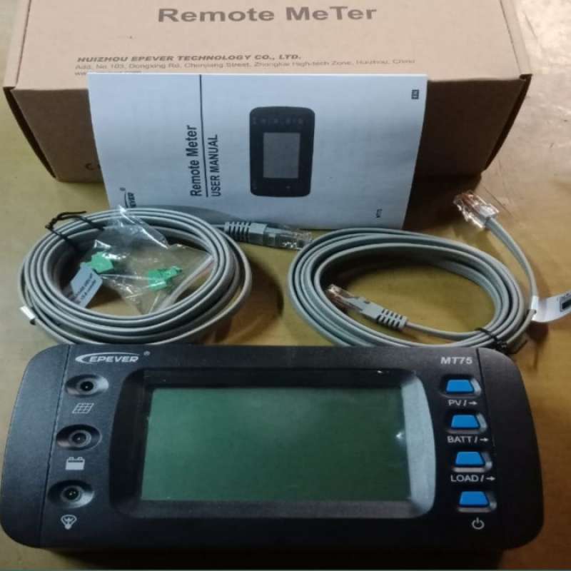 Promo Mppt 40a Solar Charge Controller + Remote Meter Mt-75 Epever ...