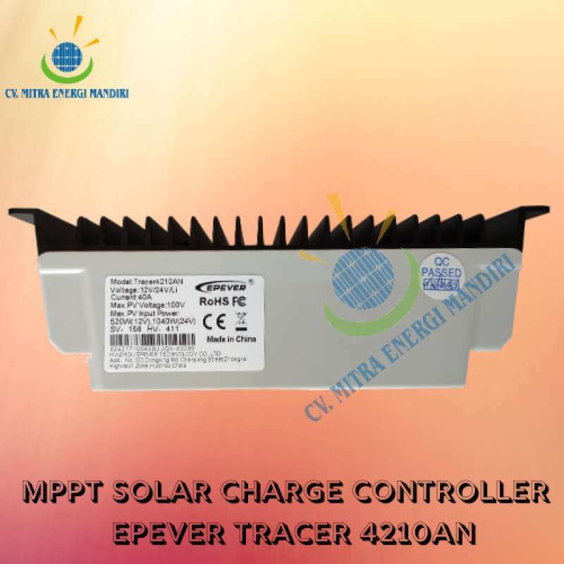 Promo EPEVER MPPT Tracer 4210AN Solar Charge Controller 40A 12/24V AUTO ...