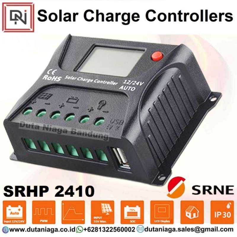 Promo Solar Charge Controller SRHP2410 PWM Regulator Solar cell 10 A ...