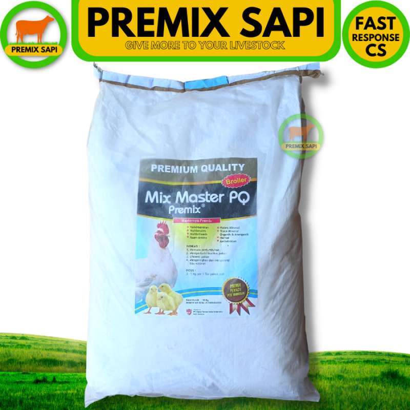 Promo MIX MASTER PREMIX AYAM BROILER PQ 1 SAK (30KG) Pemacu Pertumbuhan ...