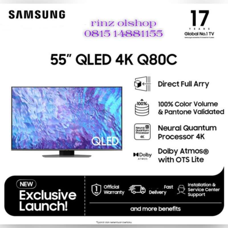 Jual Led Tv 55Q80C Smart Tv Uhd 4K Qa55Q80Cakxxd Qa55Q80C 55Q80 Terlaris di Seller Kuniy Store ...