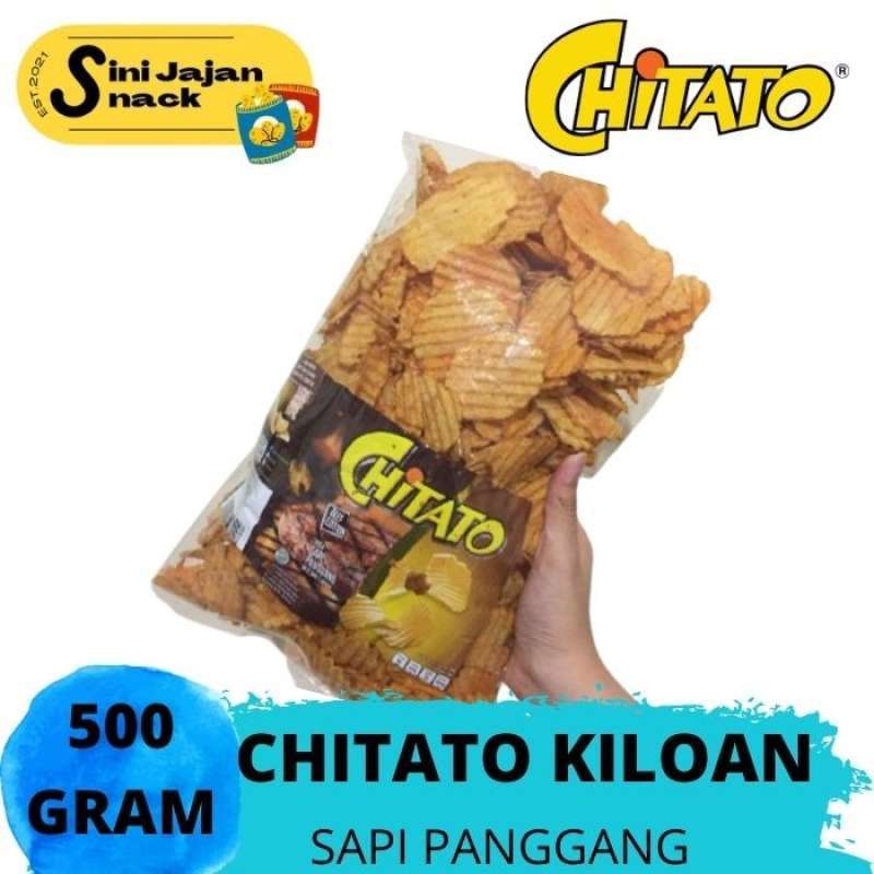 Promo CHITATO SAPI PANGGANG SNACK KILOAN 500 GRAM Diskon 33% di Seller ...