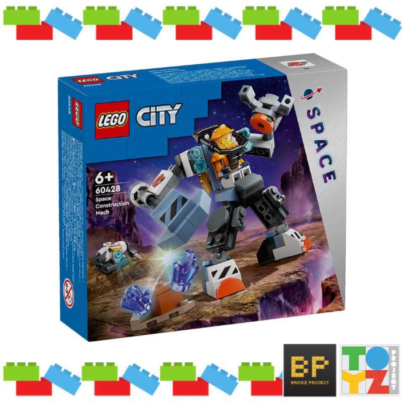 Jual LEGO 60428 City - Space Construction Mech Suit, Action Figure Toy ...