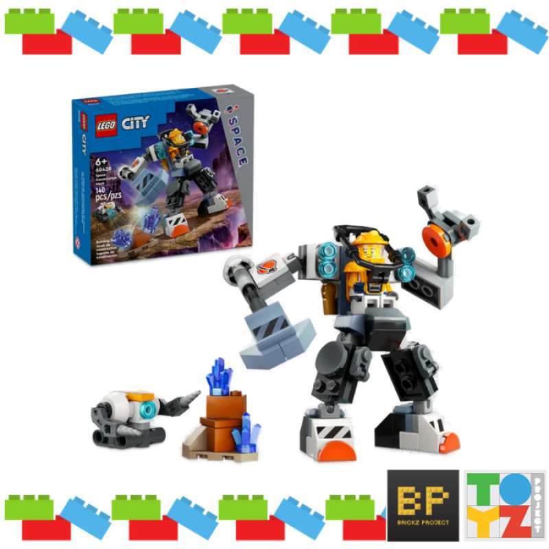 Jual LEGO 60428 City - Space Construction Mech Suit, Action Figure Toy ...