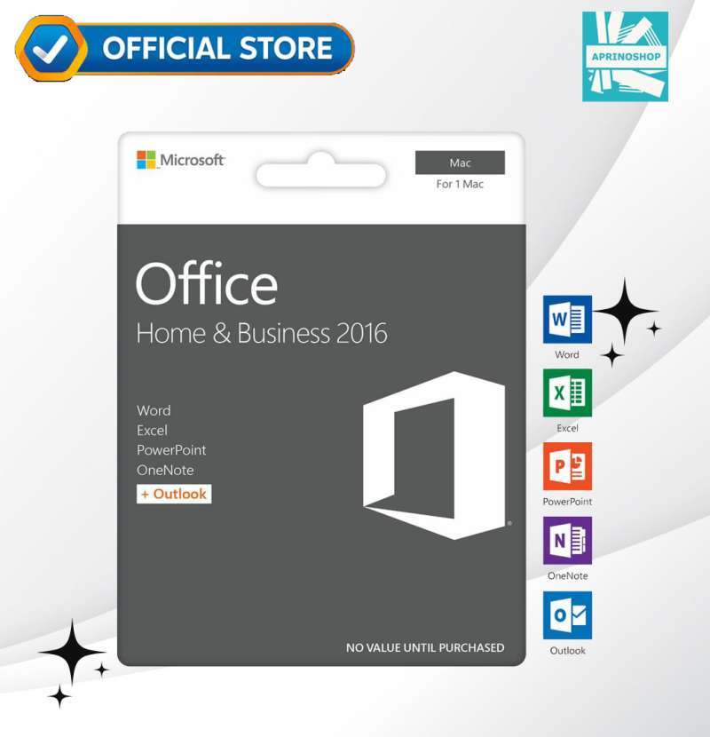 Promo Microsoft Office 2016 Home & Business Mac Bind Original License ...