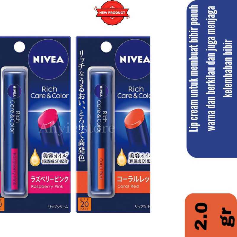 Jual Nivea Rich Care & Color Lip Original Japan 🇯🇵 di Seller Ahyie ...