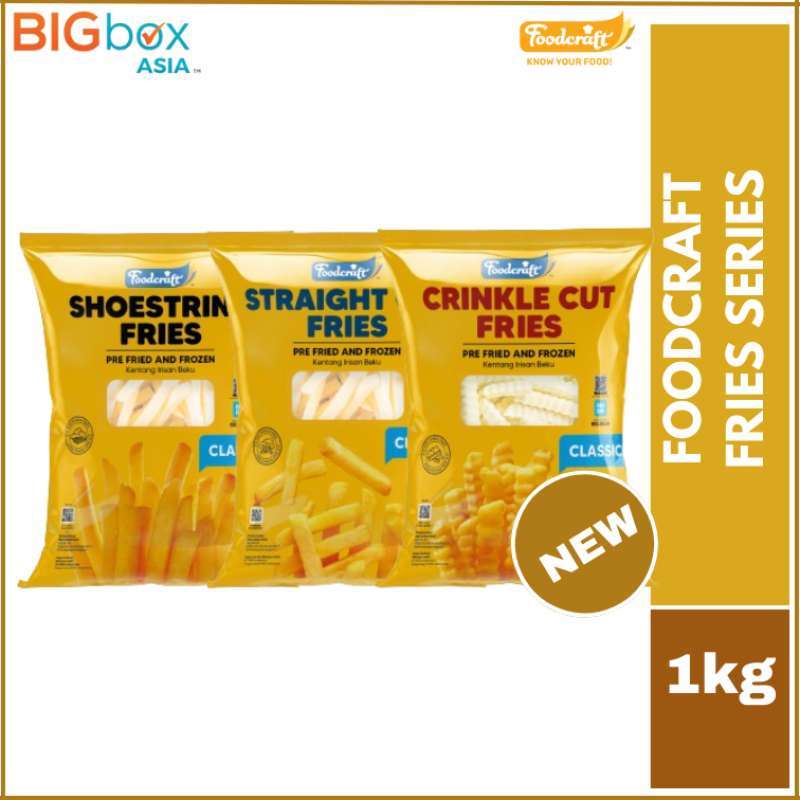 Promo Foodcraft French Fries Shoestring Straight Crinkle Cut Series ...