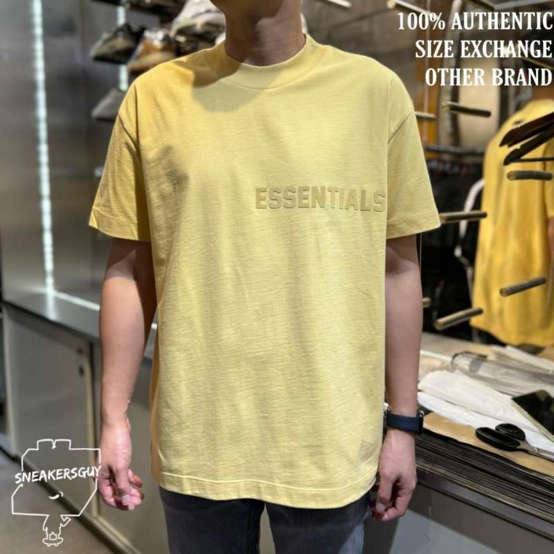 Jual Essentials SS23 Light Tuscan Yellow Tee Fear of God FOG Original ...