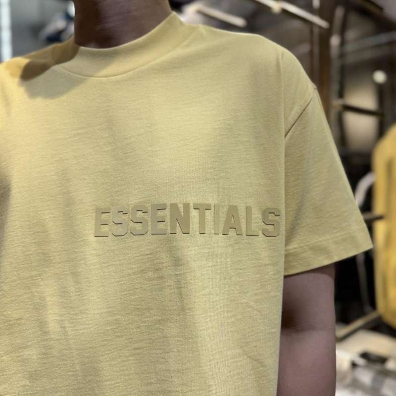 Jual Essentials SS23 Light Tuscan Yellow Tee Fear of God FOG Original ...