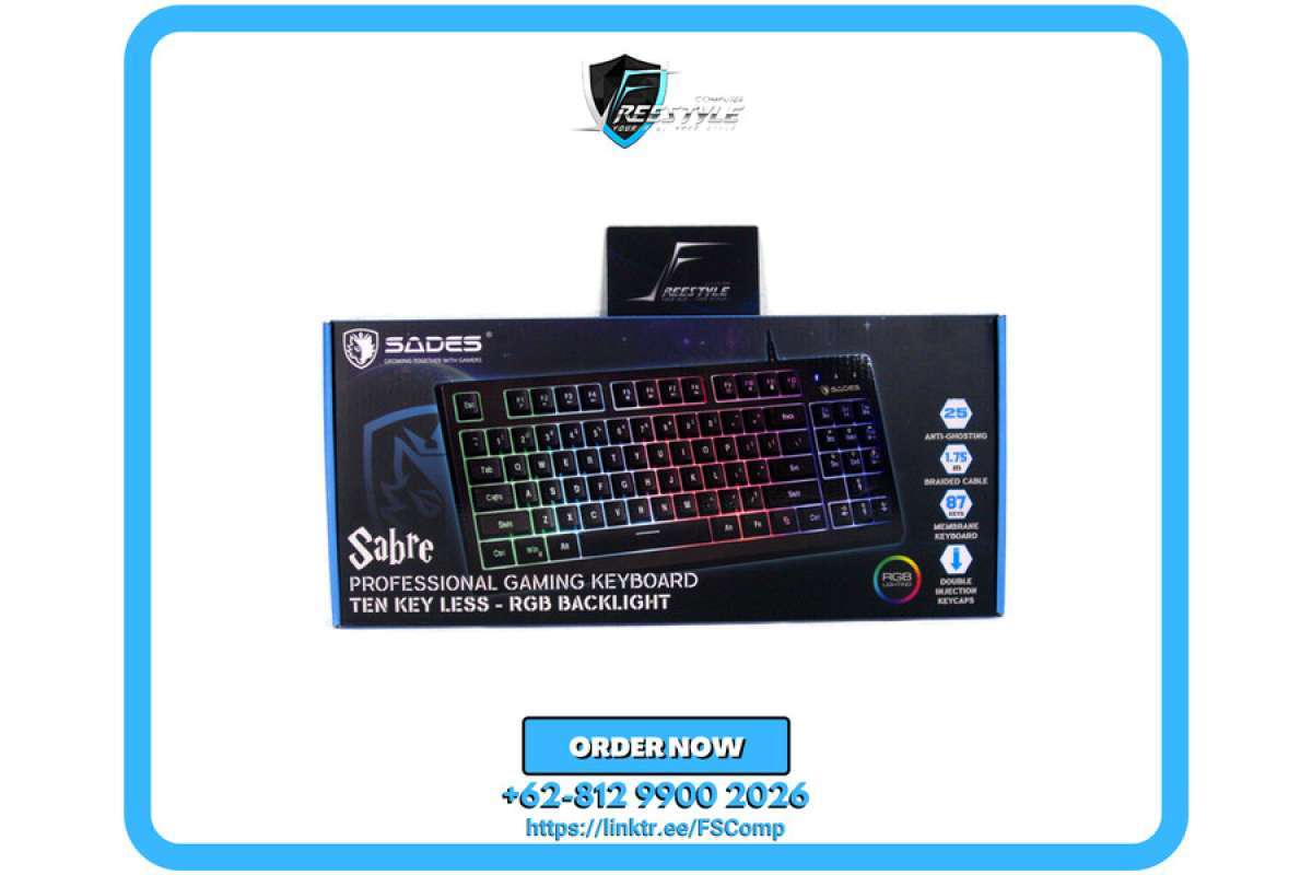 Jual Sades Keyboard Sabre Membrane TKL di Seller FREESTYLE COMPUTER ...
