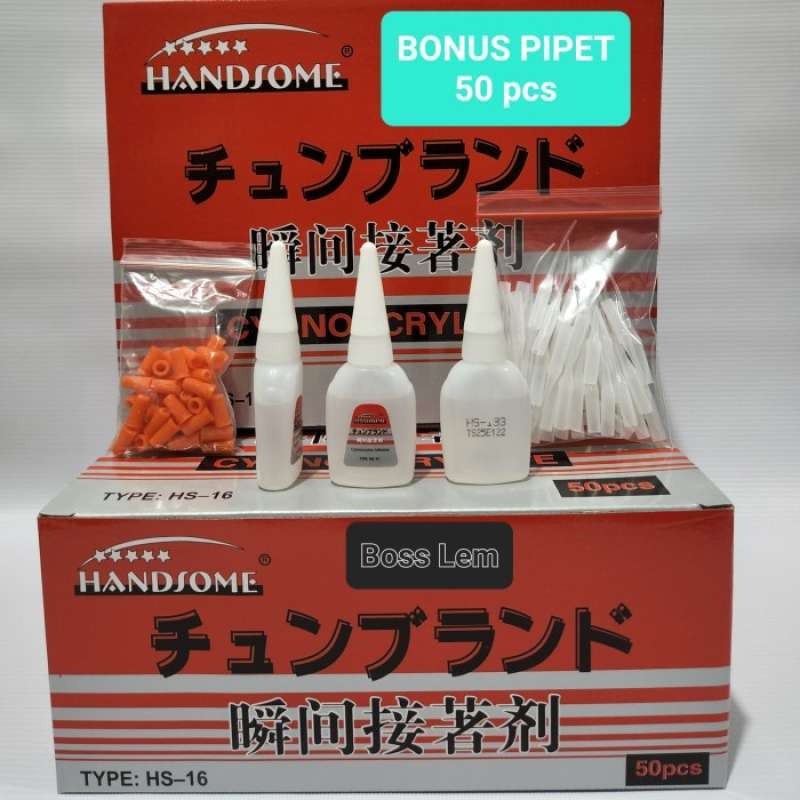Promo Lem Korea/Lem Handsome HS-16 Skat/Lem Serbaguna @50 Pcs Diskon 23 ...