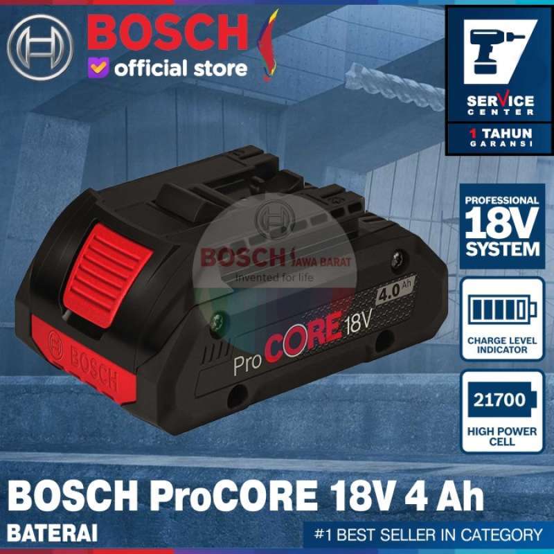 Promo Bosch Battery Cordless ProCORE 18V 4 Ah 18 Volt 4 Ampere Lithium Ion Diskon 23% di Seller ...