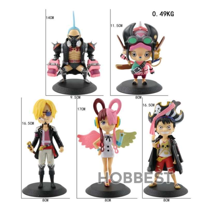 Promo ACTION FIGURE ONE PIECE RED Q VER. MINIATUR PAJANGAN LUFFY UTA ...