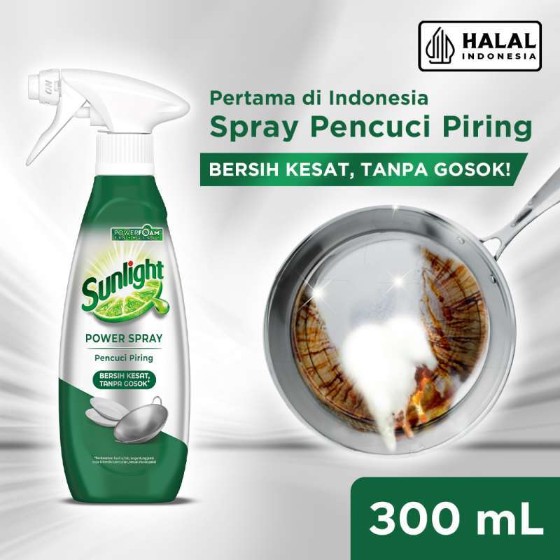 Promo Sunlight Power Spray Pencuci Piring [300 Ml] Diskon 28% Di Seller Unilever Id (home Care ...