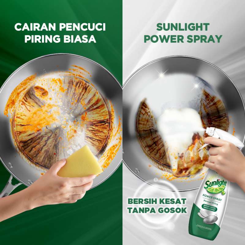 Promo Sunlight Power Spray Pencuci Piring [300 Ml] Diskon 28% Di Seller ...