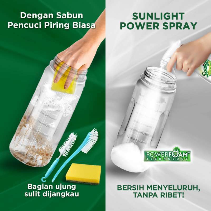 Promo Sunlight Power Spray Pencuci Piring [300 Ml] Diskon 28% Di Seller ...