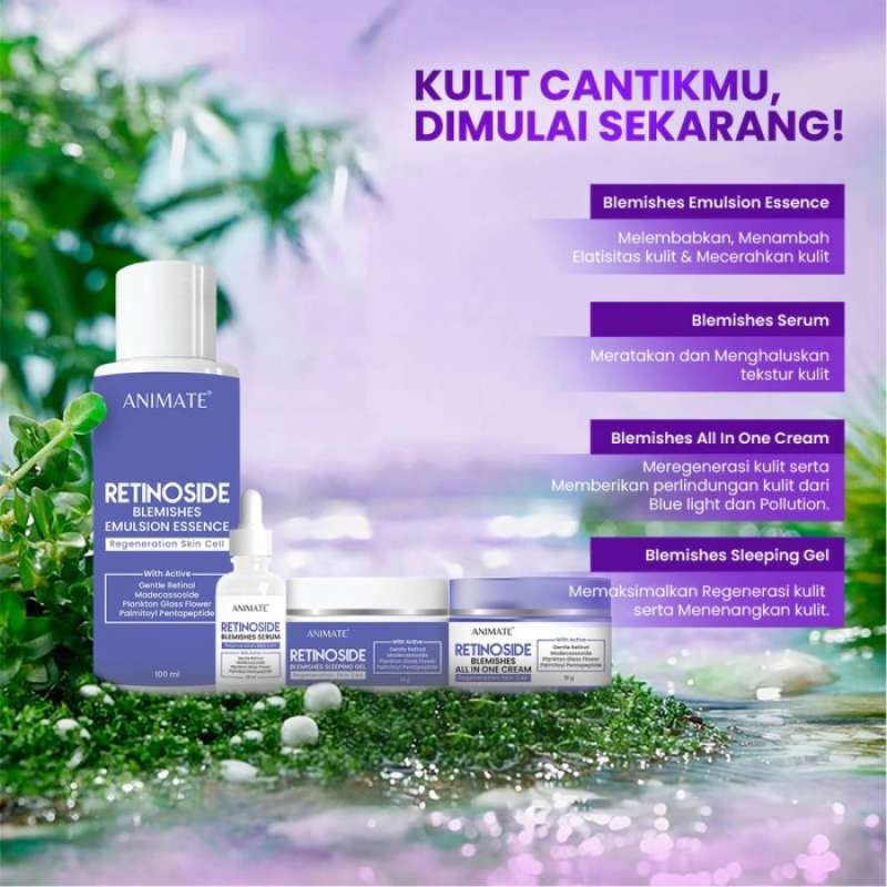 Jual Animate Retinoside Blemishes Series 4 in 1 Paket anti bopeng di ... Jual Animate Retinoside Blemishes Series 4 in 1 Paket anti bopeng di ...
