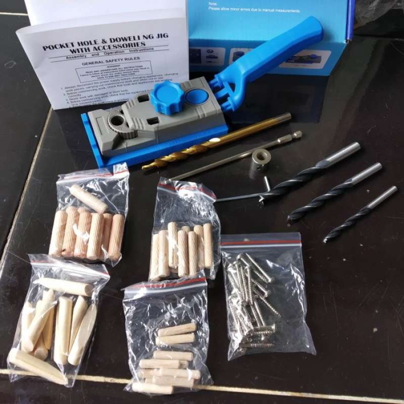 Promo pocket hole jig / dowel jig / mata bor sekrup / doweling Diskon ...