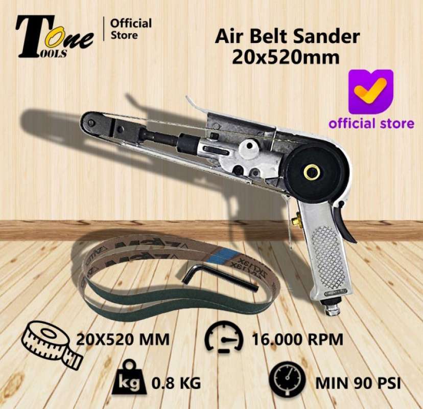 Promo Mesin Amplas Angin Kompressor 20 X 520 Air Belt Sander Kualitas ...