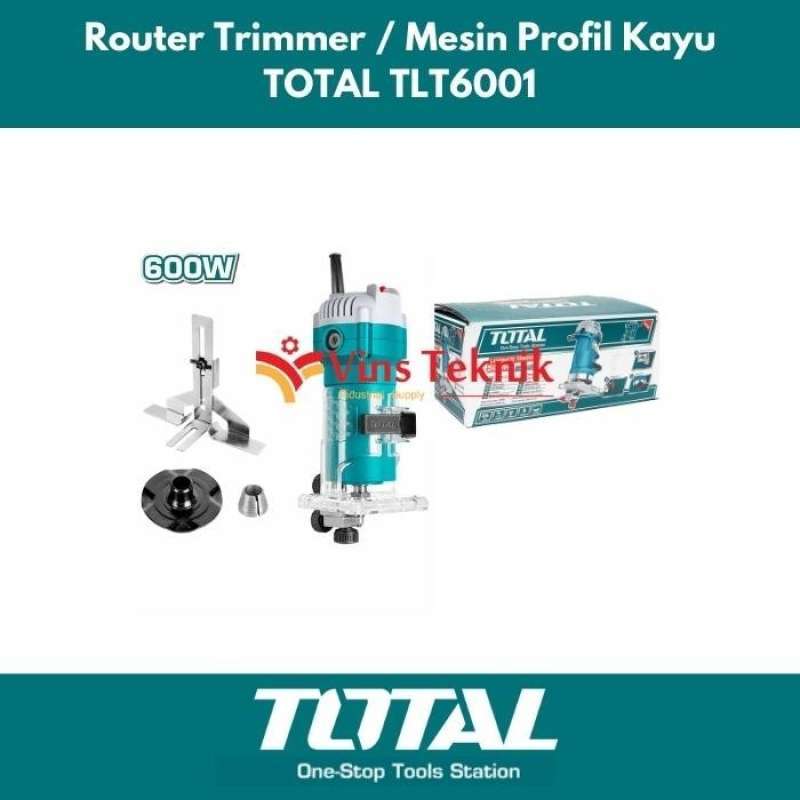 Promo Mesin Profil Kayu Trimmer Router TOTAL TLT6001 Diskon 23% di ...