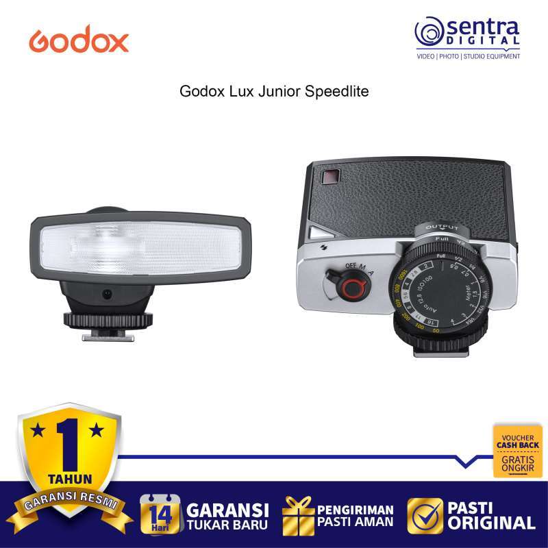 Jual Godox Lux Junior Retro Camera Flash ( Universal Speedlite ) - Red ...