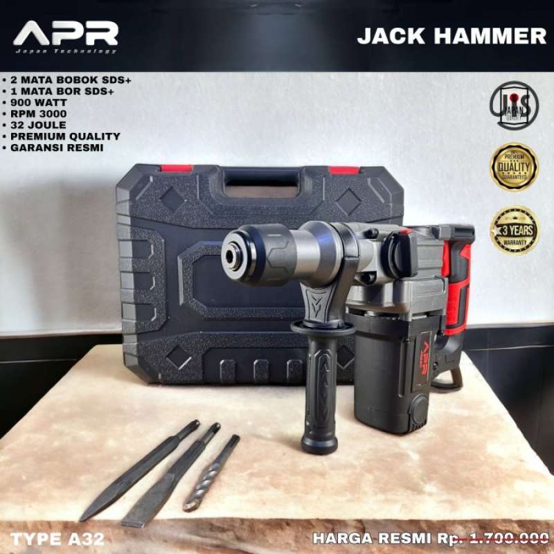 Promo Mesin Jack Hammer Listrik APR A32 | Mesin Bobok Beton Tembok ...