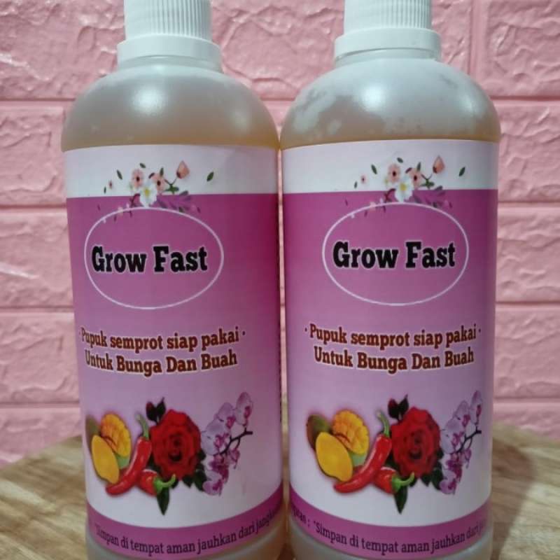 Promo pupuk bunga dan buah, pupuk terbaik, grow fast 1 liter Diskon 33% di Seller HENDRIJAYA ...
