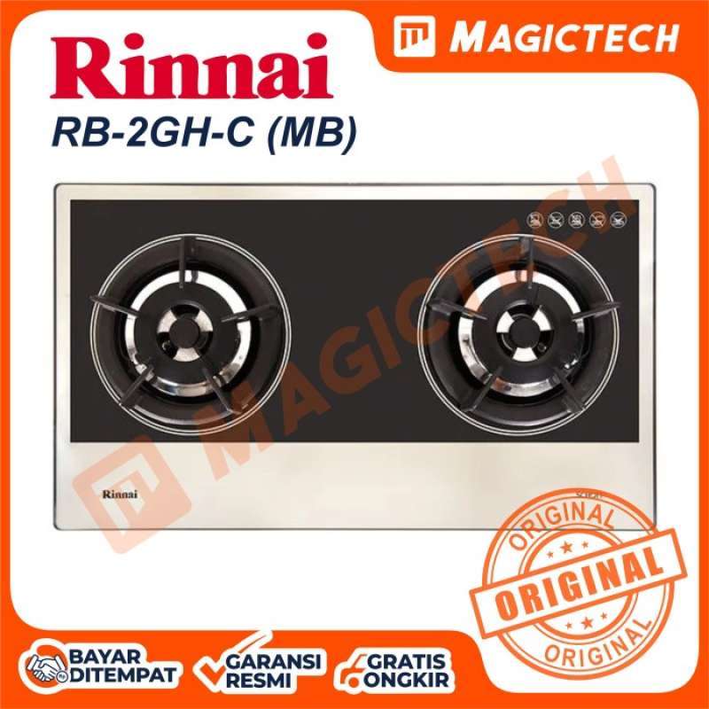 Jual KOMPOR TANAM RINNAI 2 TUNGKU RB-2GH-C(MB) - HITAM CERMIN di Seller MAGICTECH - JET ...