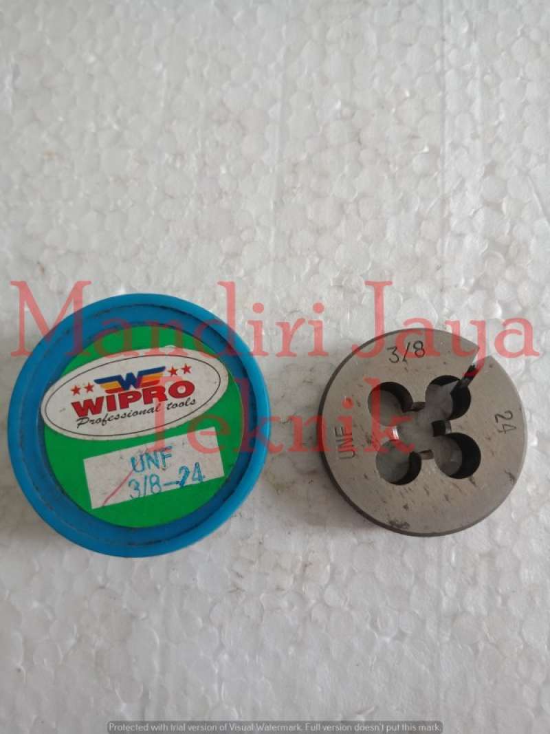Jual Mata Senai Snai drat luar / Round Dies 3/8 x 24 UNF WIPRO di Seller Mandiri Jaya Teknik ...