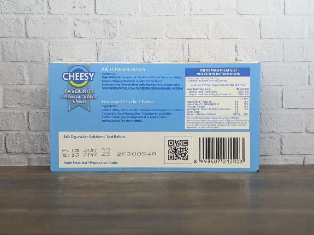Jual CHEESY FAVOURITE CHEDDAR CHEESE 160GR di Seller TOKO ASBA7 ...