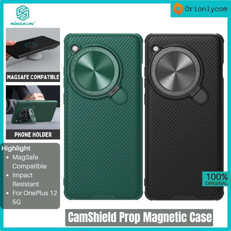 Promo Case OnePlus 12 NILLKIN CamShield Prop Magnetic MagSafe Flip ...