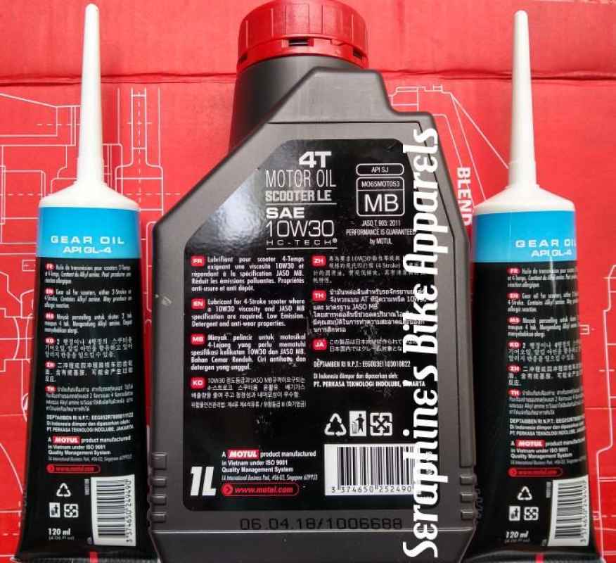 Jual PAKET OLI MOTUL SCOOTER LE 1L +OLI GEAR|NMAX AEROX XMAX TMAX PCX ...