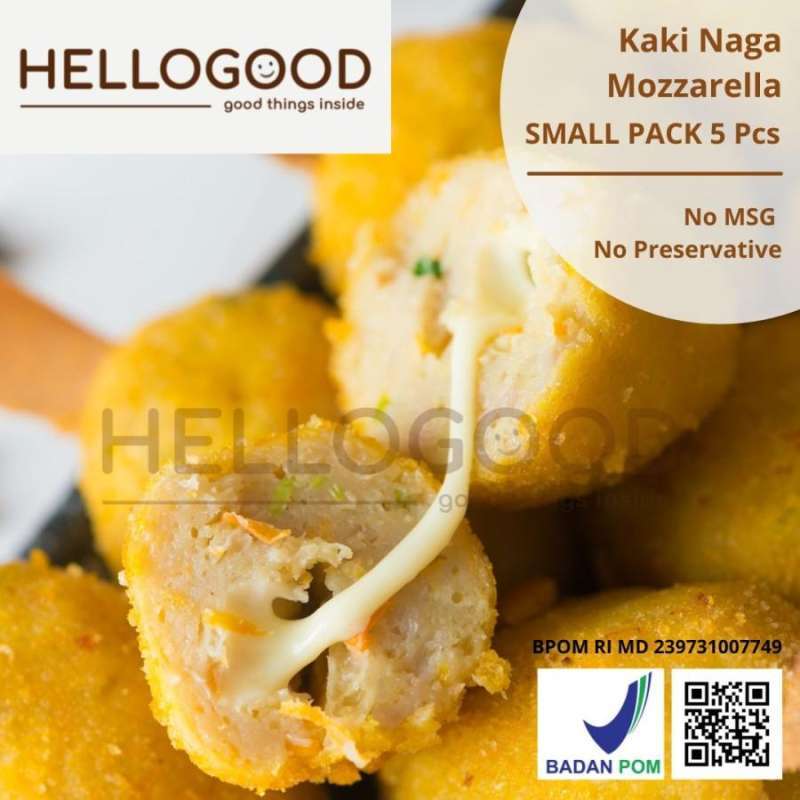 Jual Kaki Naga Mozzarella Hellogood No Msg, Izin Edar Bpom - Small Pack ...