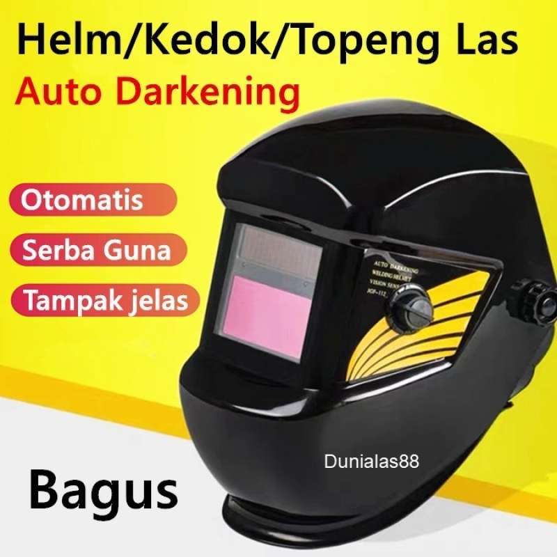 Promo PROMO - HELM LAS OTOMATIS KEDOK KACAMATA LAS AUTO DARK SAFETY ...