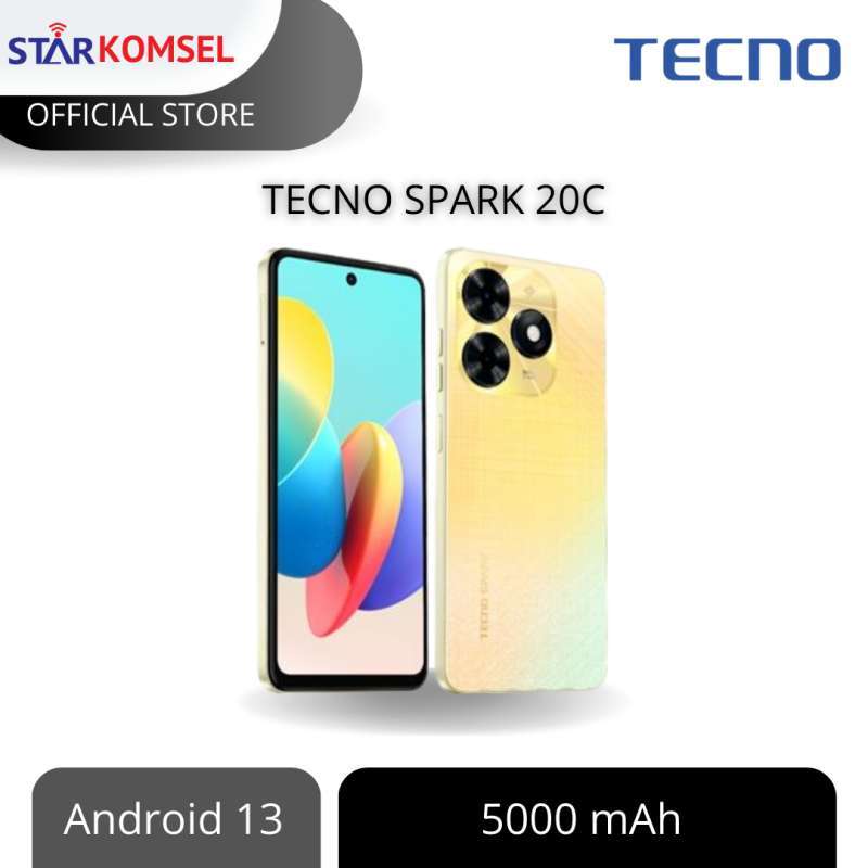 Jual HP TECNO SPARK 20C 4/128 NFC GARANSI RESMI TECNO di Seller Star Komsel Store - Masale, Kota ...