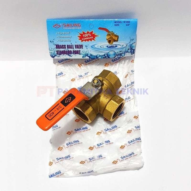 Promo BALL VALVE 3 WAY 3/4 / KRAN CABANG TIGA KUNINGAN TRIWAY/ SAILING ONDA - SELERA_KITA STORE ...