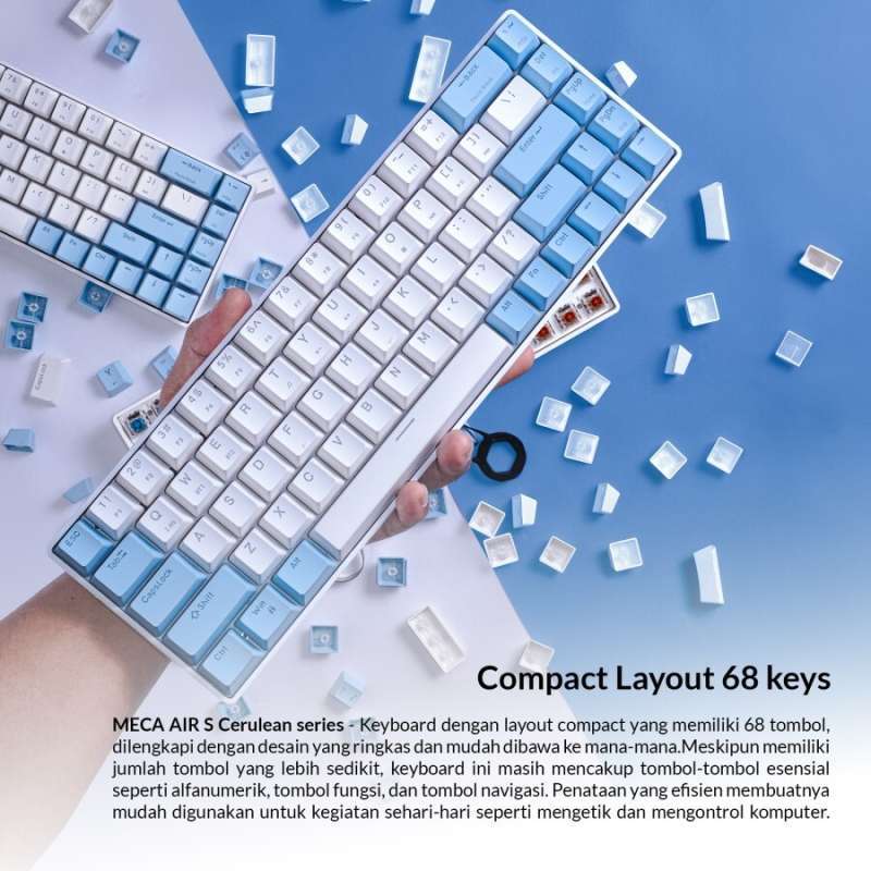 Jual Keyboard Gaming Digital Alliance 65% Wireless Mechanical Meca Air ...