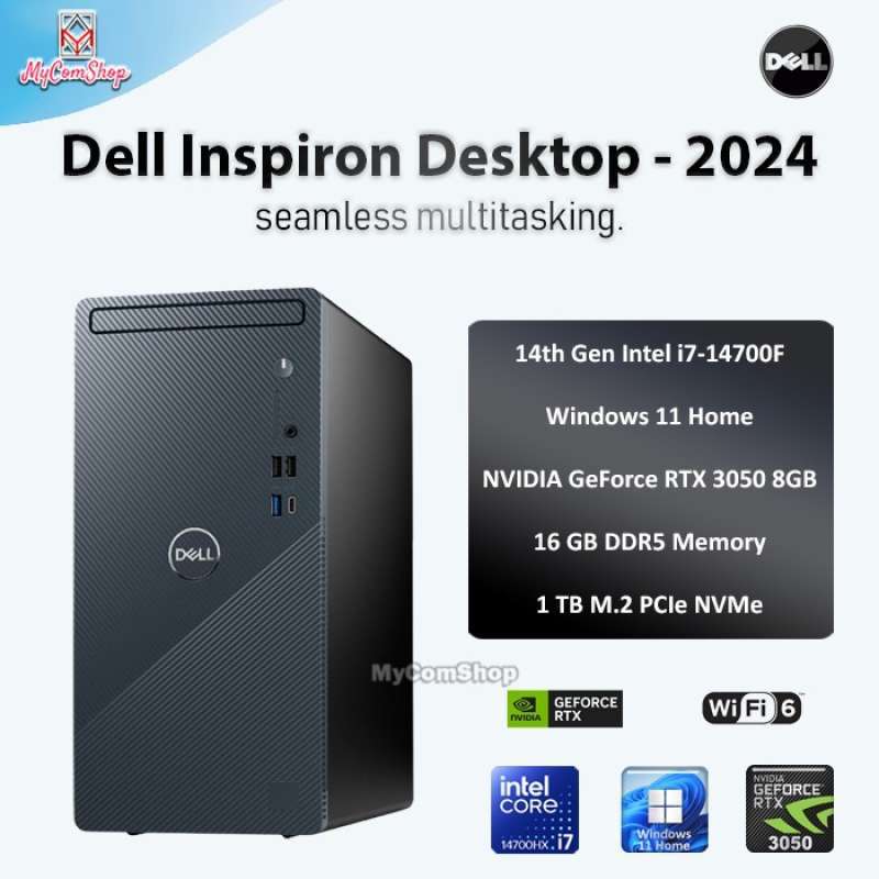 Jual Dell Inspiron 3030 Pc Desktop I7-14700f 16gb Ram 1tb Ssd Rtx 3050 ...