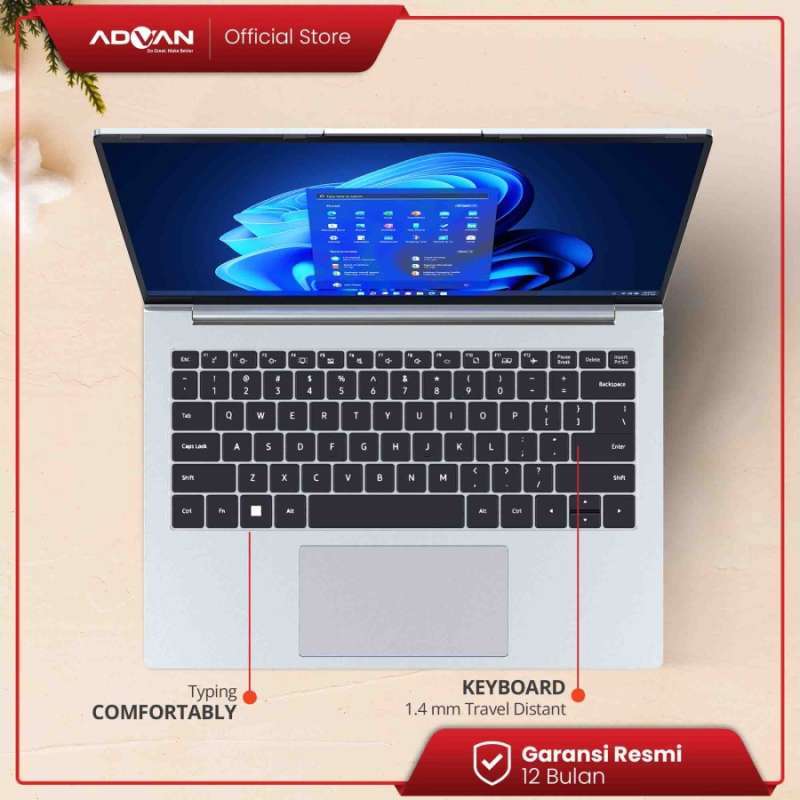 Jual ADVAN Notebook Laptop Workpro Intel I5 14'' FHD IPS 8GB 256GB Win ...
