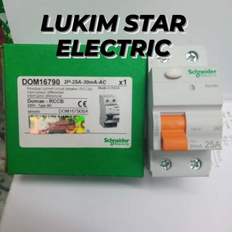 Promo RCCB/ELCB SCHNEDIER 25A 2Phase 30MA/ELCB 25a 2P 30ma Schneider 2 Phase Diskon 23% di ...